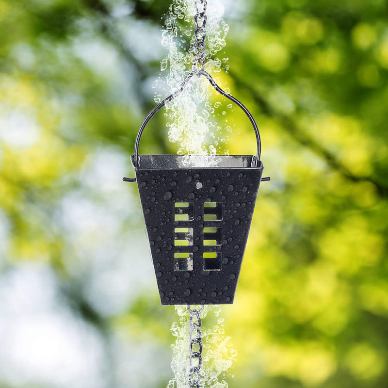 Arlmont & Co. 10ft Outdoor Rainwater Collection Chain | Wayfair